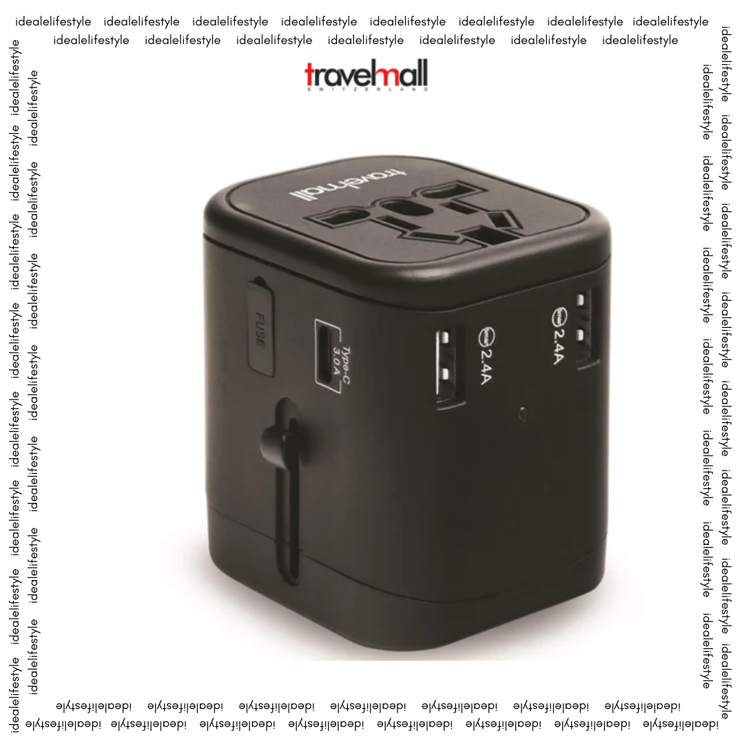 Travelmall 4 USB Travel Adaptor with Type C & USB-A Ports – idealelifestyle