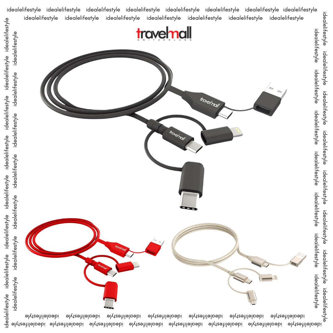 Eco-Friendly 5-in-1 Smart Charging Cable – Travelmall 100W USB-C ...
