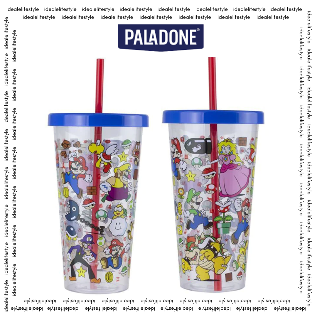 Paladone Super Mario Plastic Cup and Straw – idealelifestyle